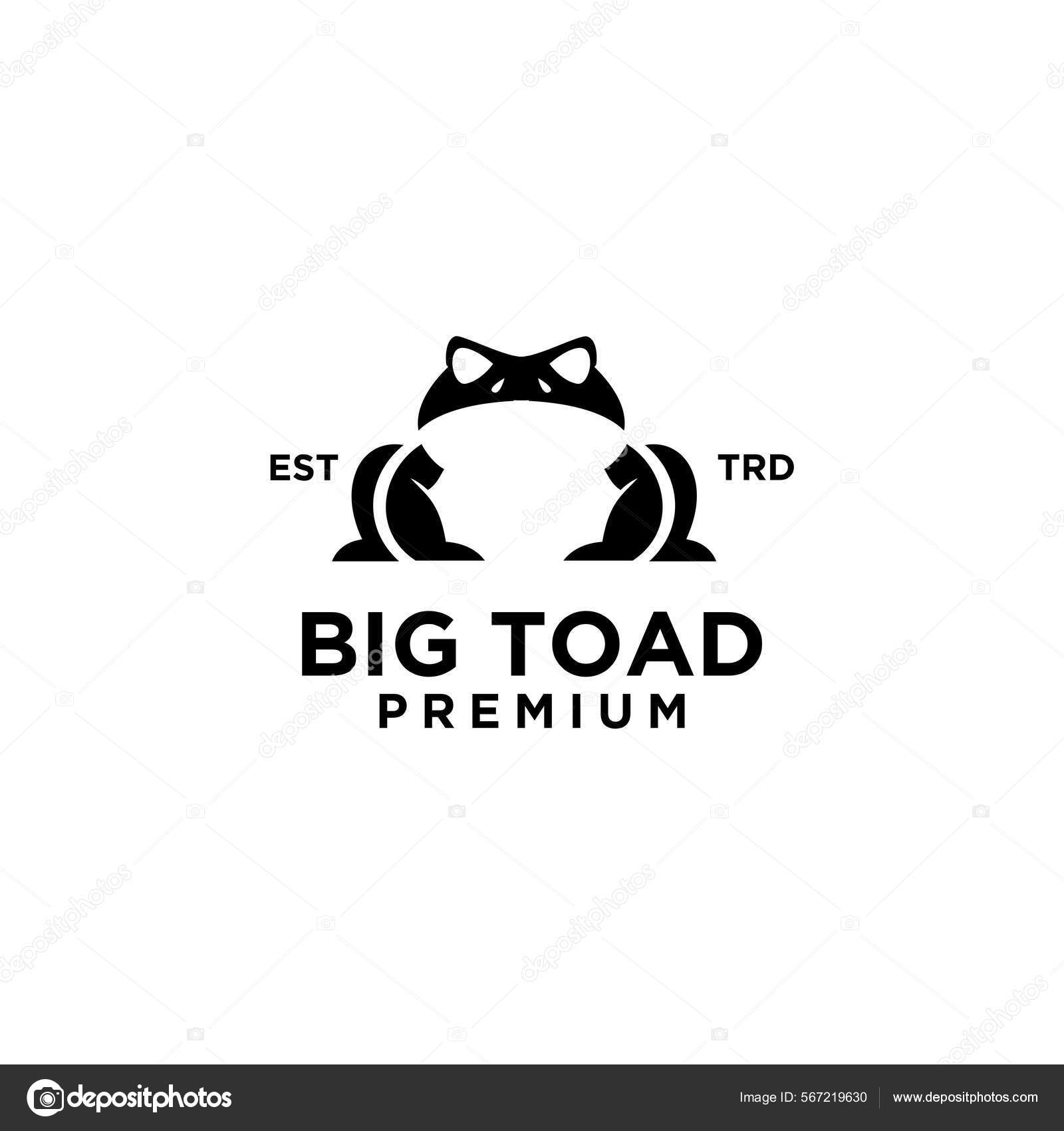 Image vectorielle Big Toad Vector Logo Design Isolated White Background ...