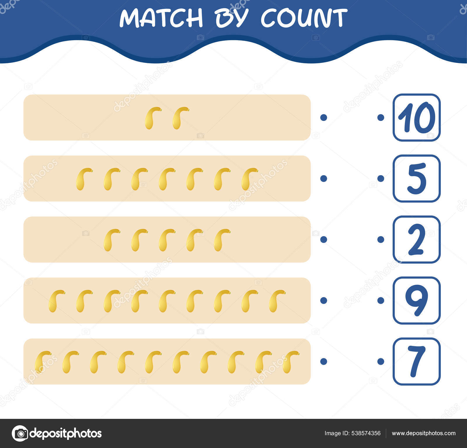 Match Count Cartoon Crookneck Squash Match Count Game Educational Game ... Match Count Cartoon Crookneck Squash Match Count Game Educational Game ...