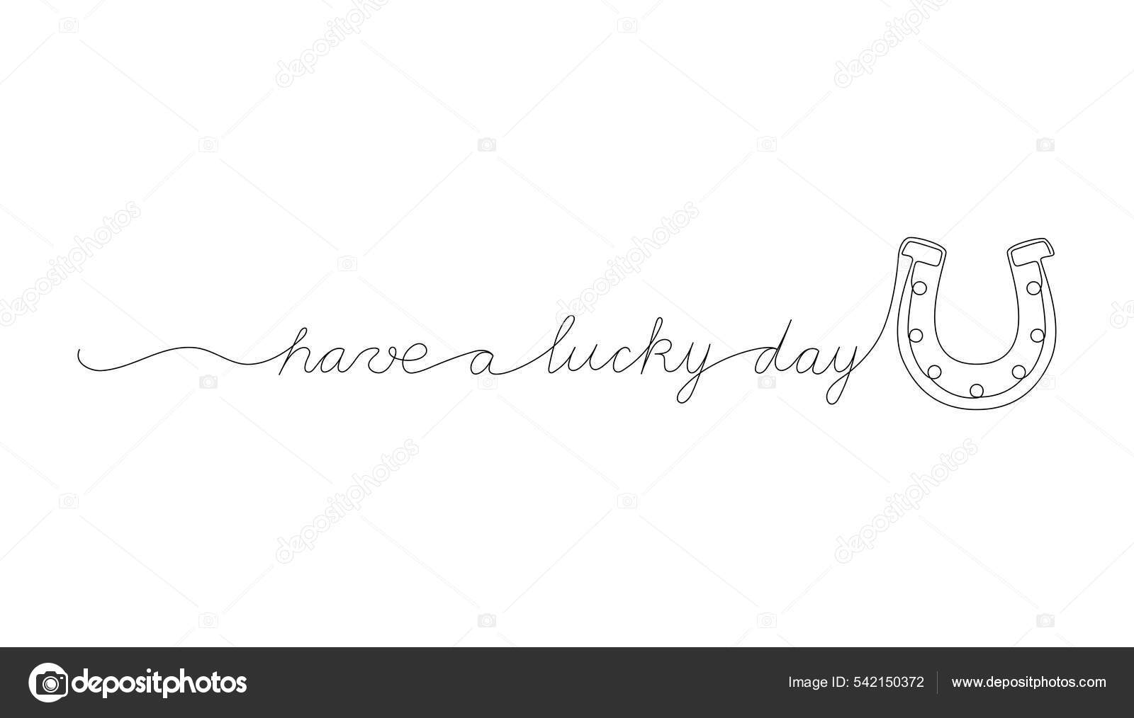 Continuous One Line Script Cursive Text Today I'm Irish Vector Stock ...
