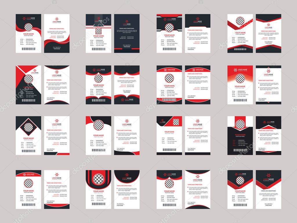 Modern Professional ID Card Template, Simple ID Card, ID Card Design ... Modern Professional ID Card Template, Simple ID Card, ID Card Design ...
