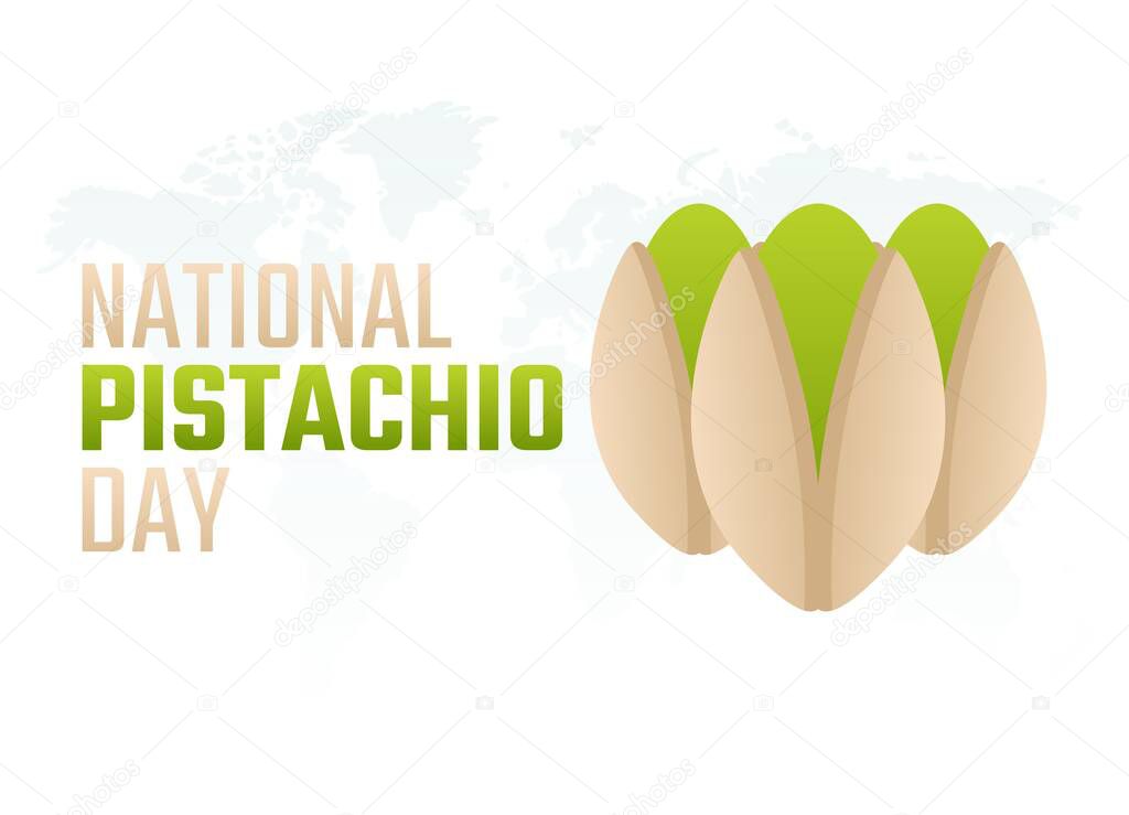 gráfico vectorial del día nacional del pistacho bueno para la ...