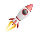 Cartoon rocket space ship Stock Illustration by ©Krisdog #12265774