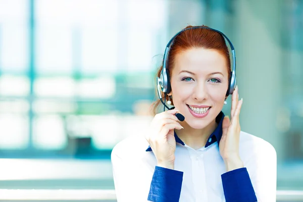 Customer service representative with hands free device Stock Photo by ©SIphotography 48281531