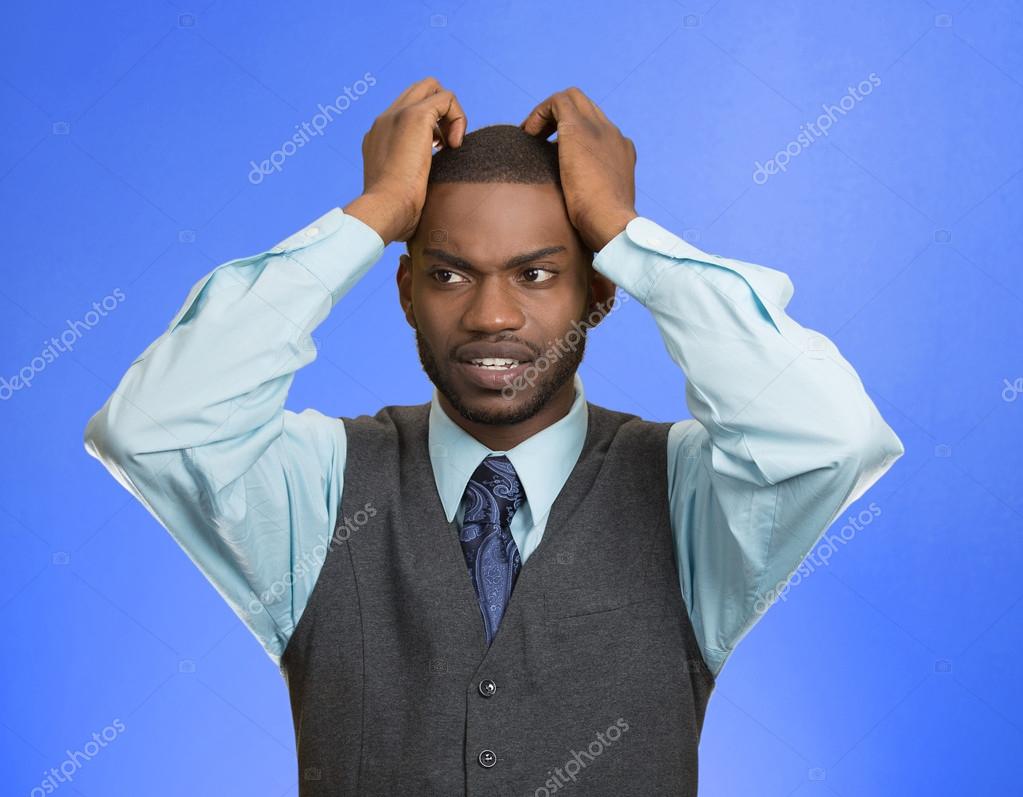 Stressed man — Stock Photo © SIphotography #50441225