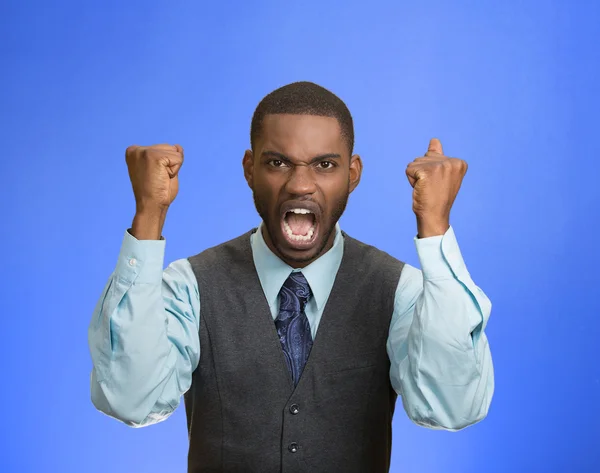 Angry mad, pissed off executive man screaming Stock Photo by ...