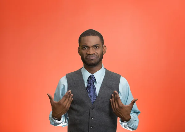 Angry Business Man Asking You Talking to Me? Confrontation Stock Photo ...