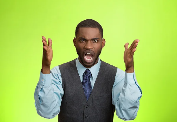 Angry mad, pissed off executive man screaming Stock Photo by ...