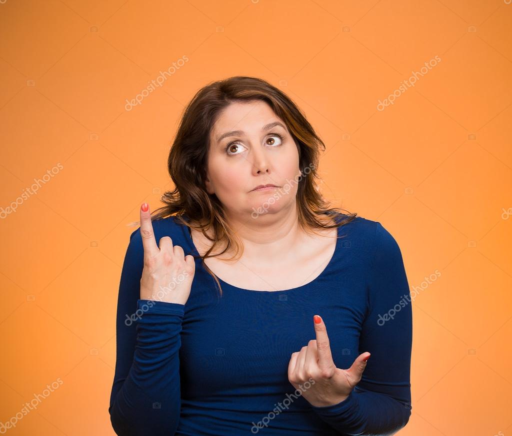 Confused woman, unsure which way to go in life ⬇ Stock Photo, Image by ...