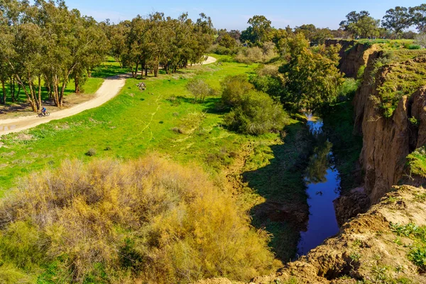 Vista del valle de Gerar, y paisaje del Bosque de Beeri, Desierto del ...