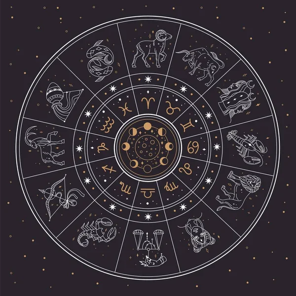 Chart zodiac imágenes de stock de arte vectorial | Depositphotos