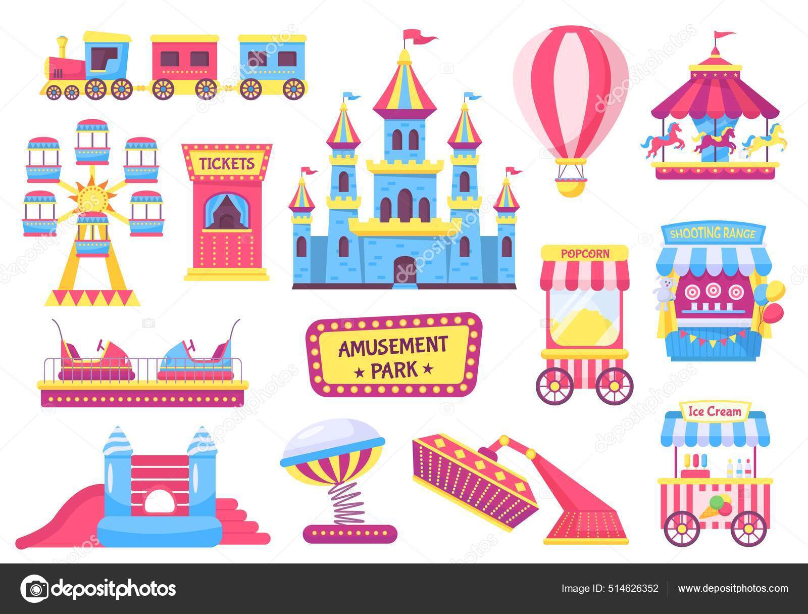 Amusement Park Games Clipart