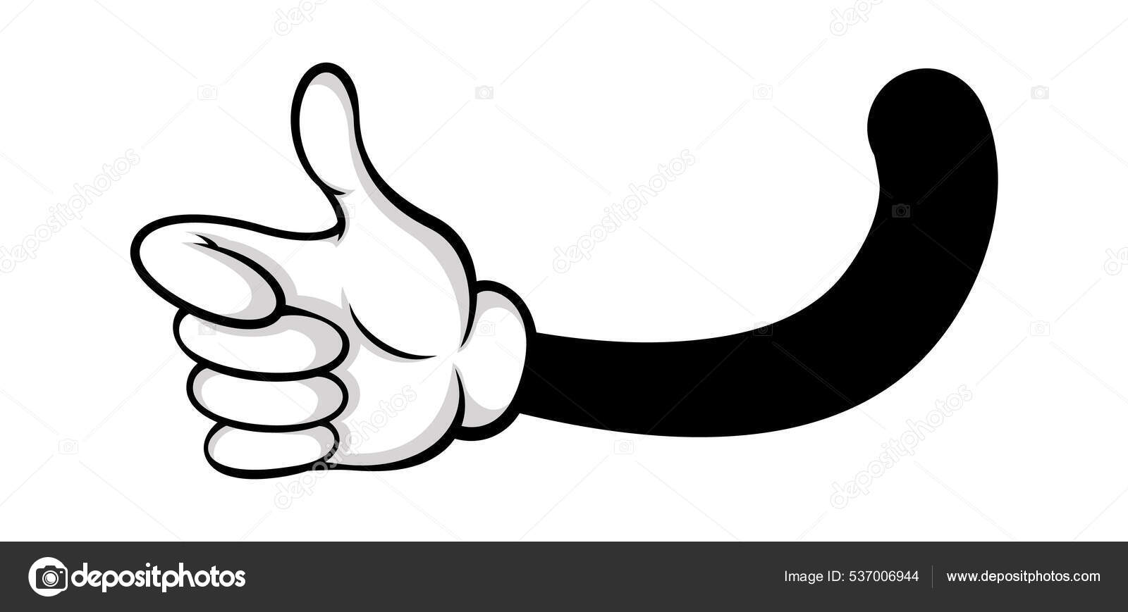 Like symbol by cartoon hand in white glove Stock Vector Image by ...