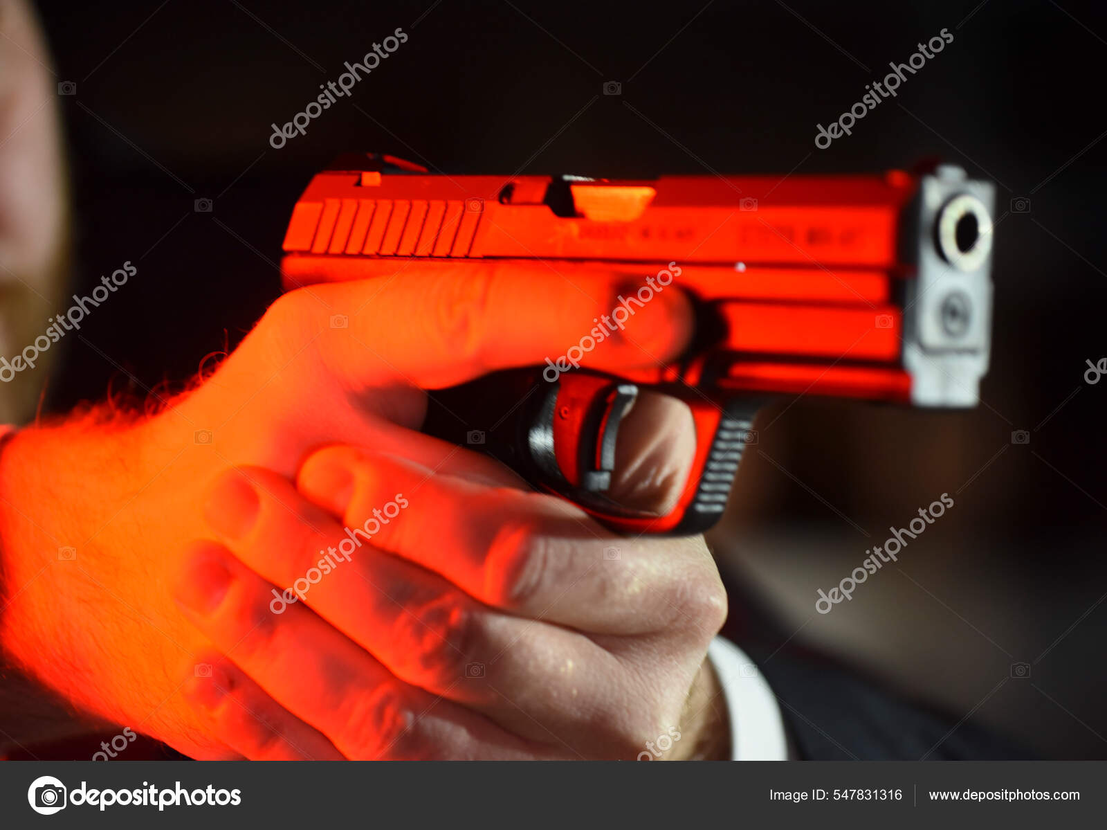 Attacker Gun Crime Violence Weapon — Stock Photo © egubisch #547831316