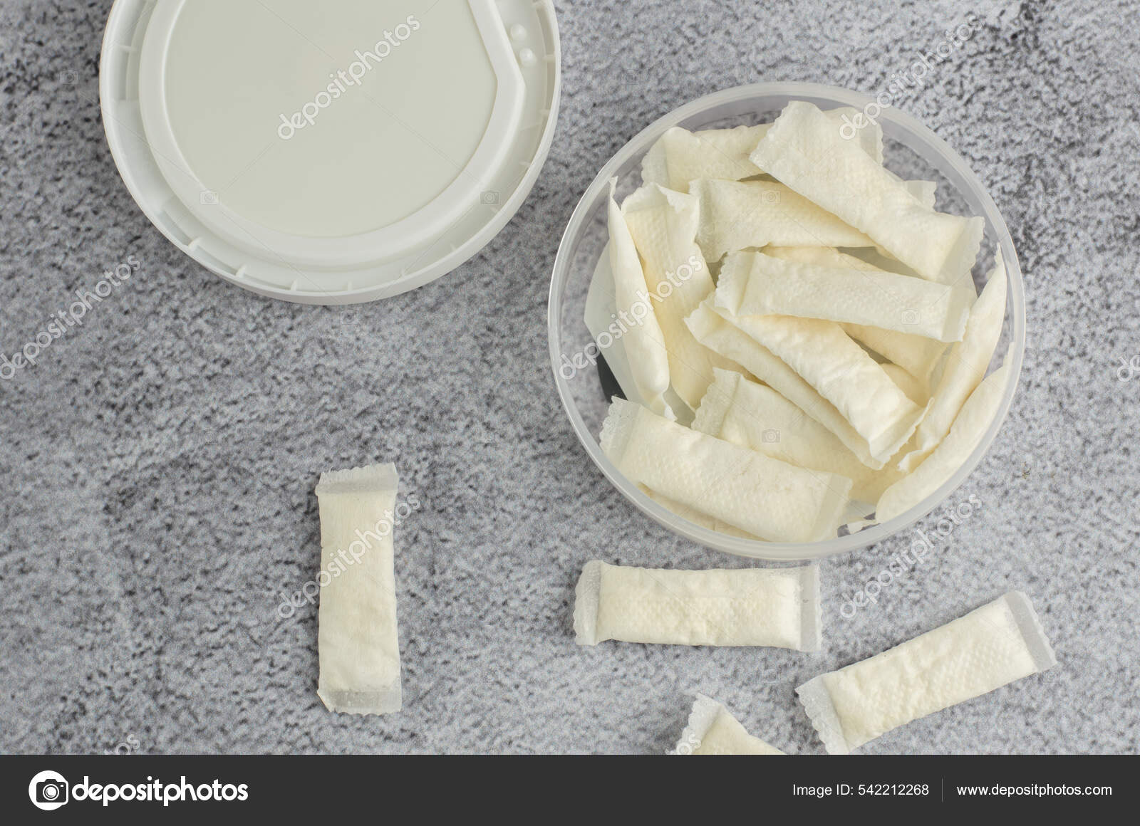 Open Box Snus Concrete Background Swedish Nicotine Sachets — Stock ...