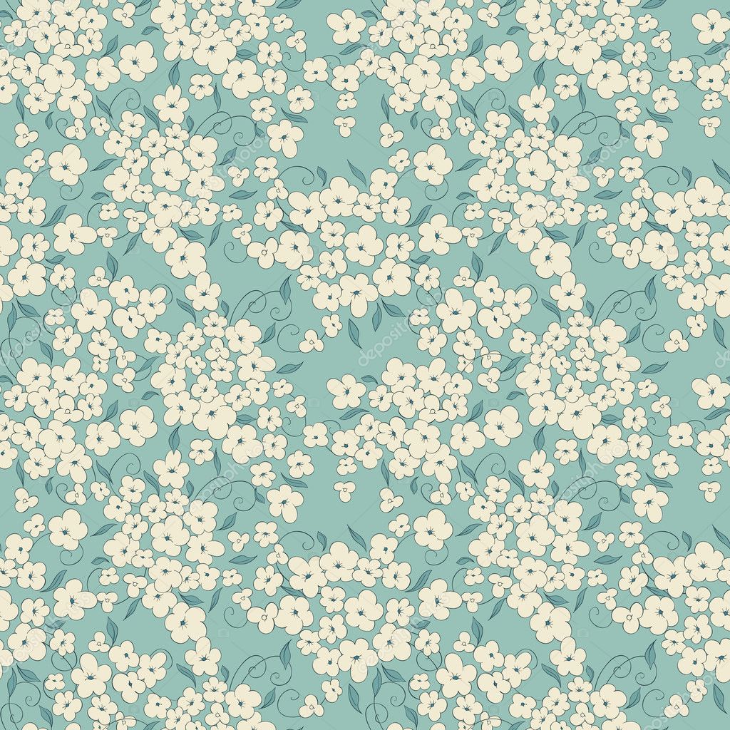 Little flowers pattern — Stock Vector © meduzzza #50693233