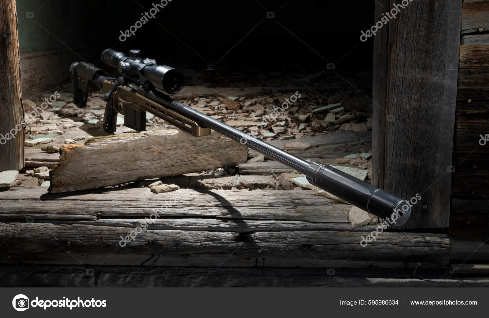 Sniper Rifle With Silencer