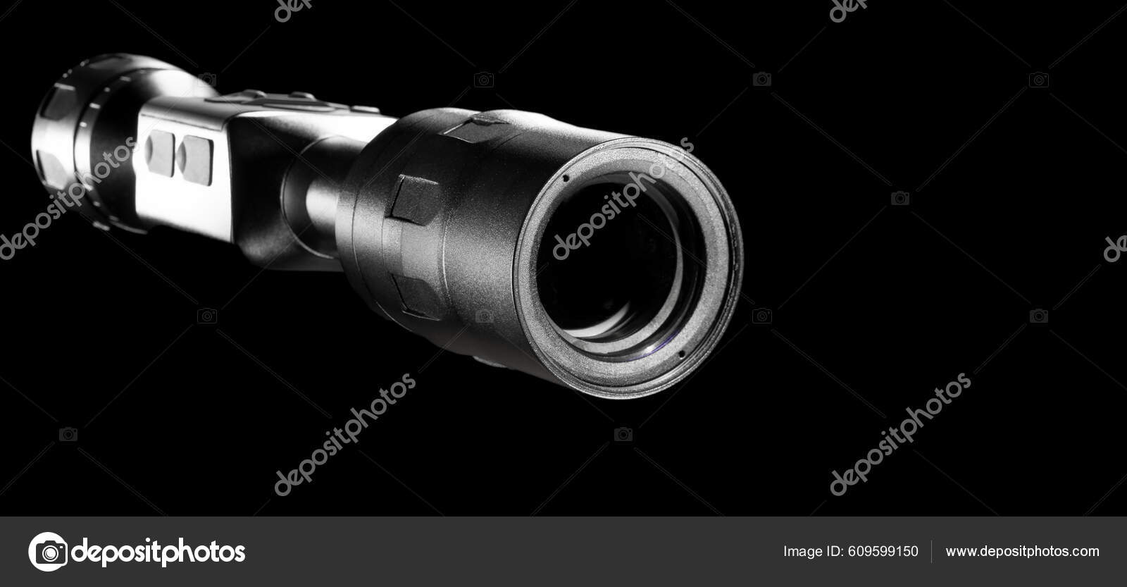 Infrared Scope Gun Black Background Stock Photo by ©gsagi 609599150