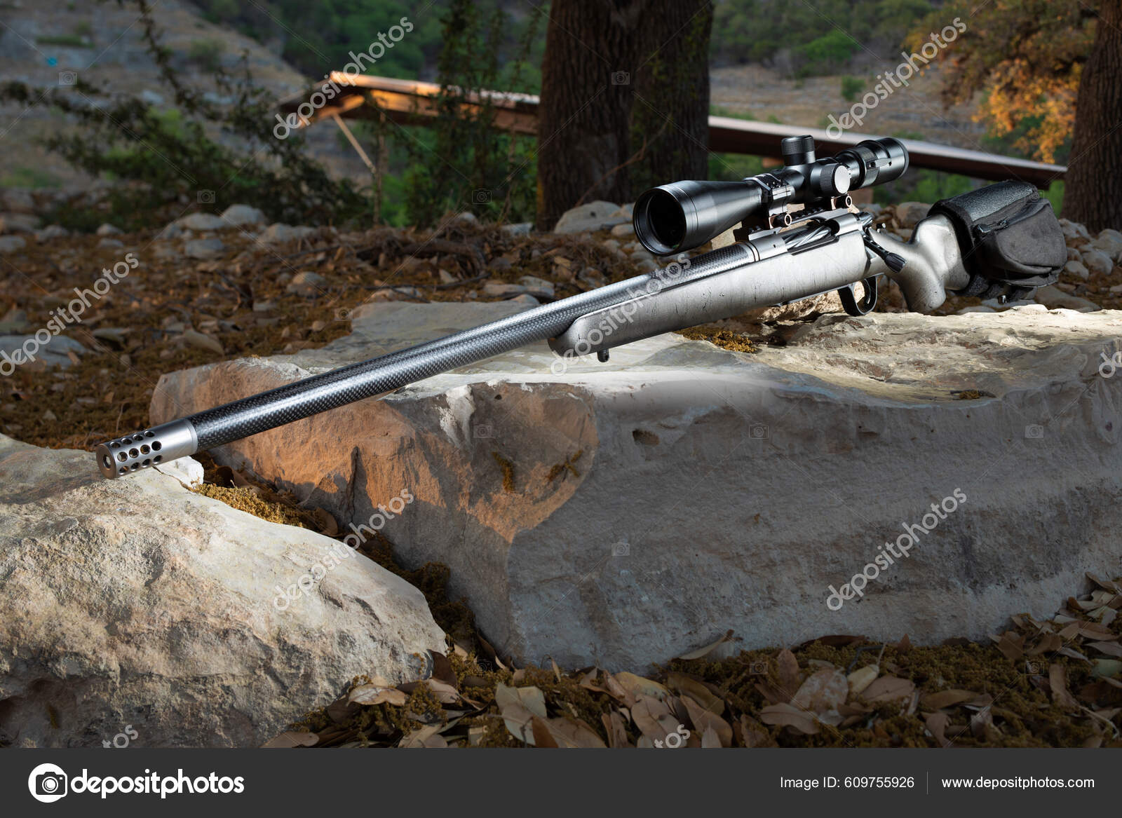 Precision Rifle Brake Rifle Scope Outdoors Stock Photo by ©gsagi 609755926