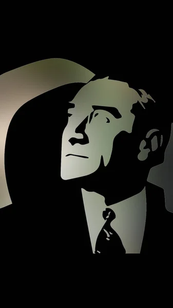 Ataturk's Illustration First President Republic Turkey Stock ...