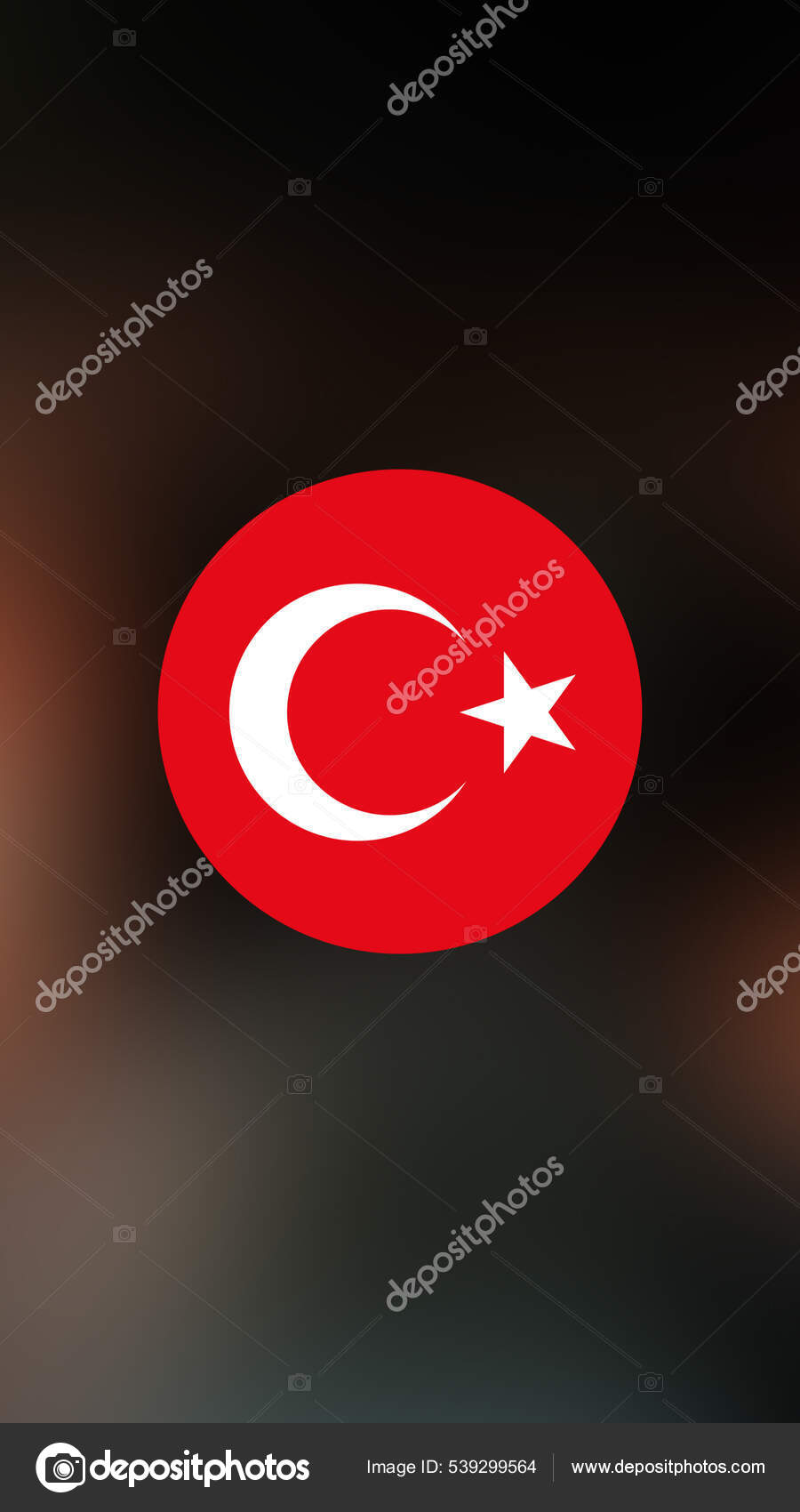 Turkey Flag Blurred Background — Stock Photo © utkudemirsoy #539299564
