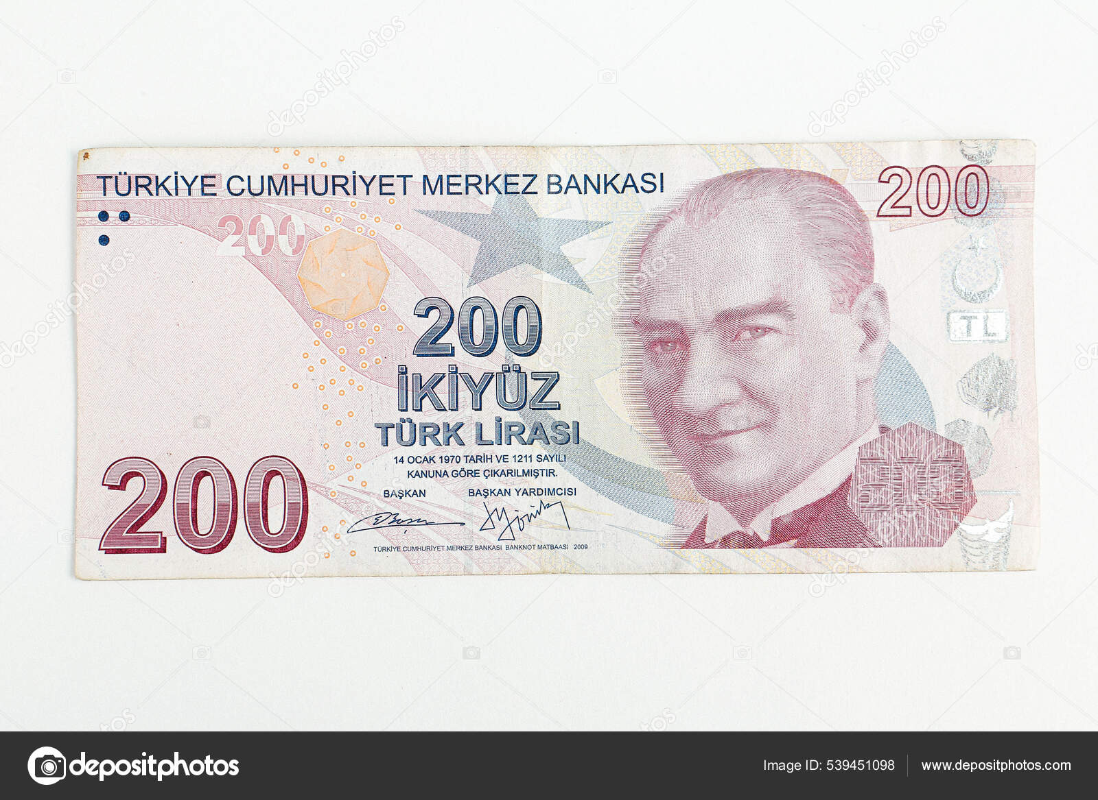 Turkish Currency Turkish Lira Banknotes Stock Illustration by ...