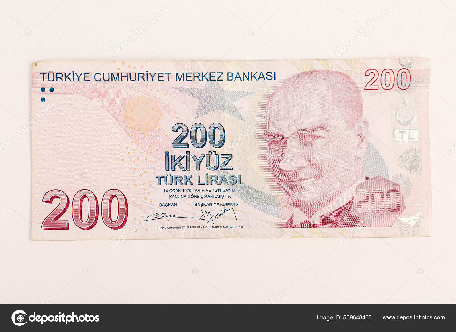 Turkish Currency Turkish Lira Banknotes Stock Illustration by ...