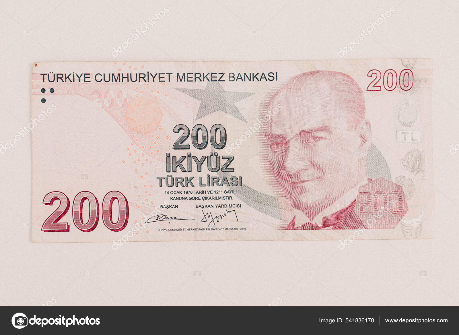 Turkish Currency Turkish Lira Banknotes Stock Illustration by ...