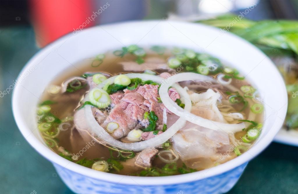 Vietnamese Pho Beef Noodle Soup Stock Photo by ©ronniechua 48823599