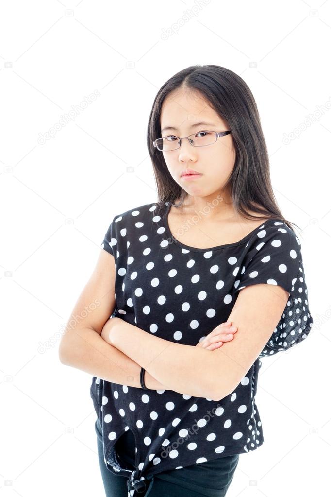 Angry Asian Girl — Stock Photo © ronniechua #48829561