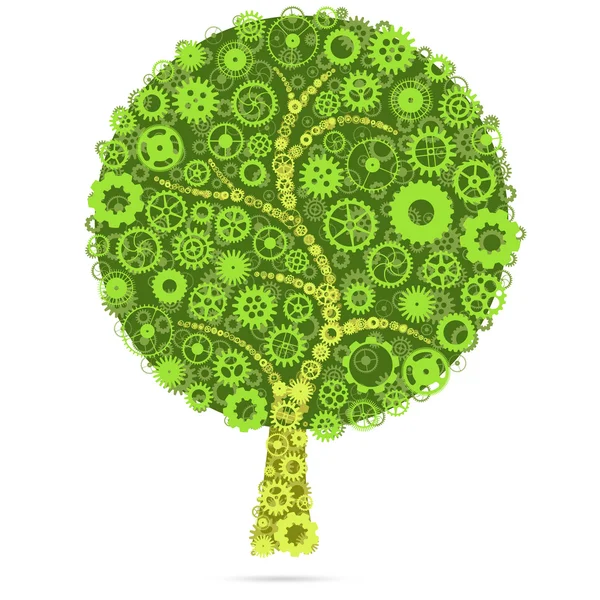 Tree of gears Vector Art Stock Images | Depositphotos