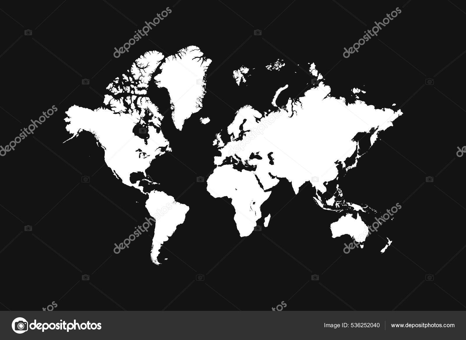 High Resolution Map World High Detail World Map Background Stock Vector ...