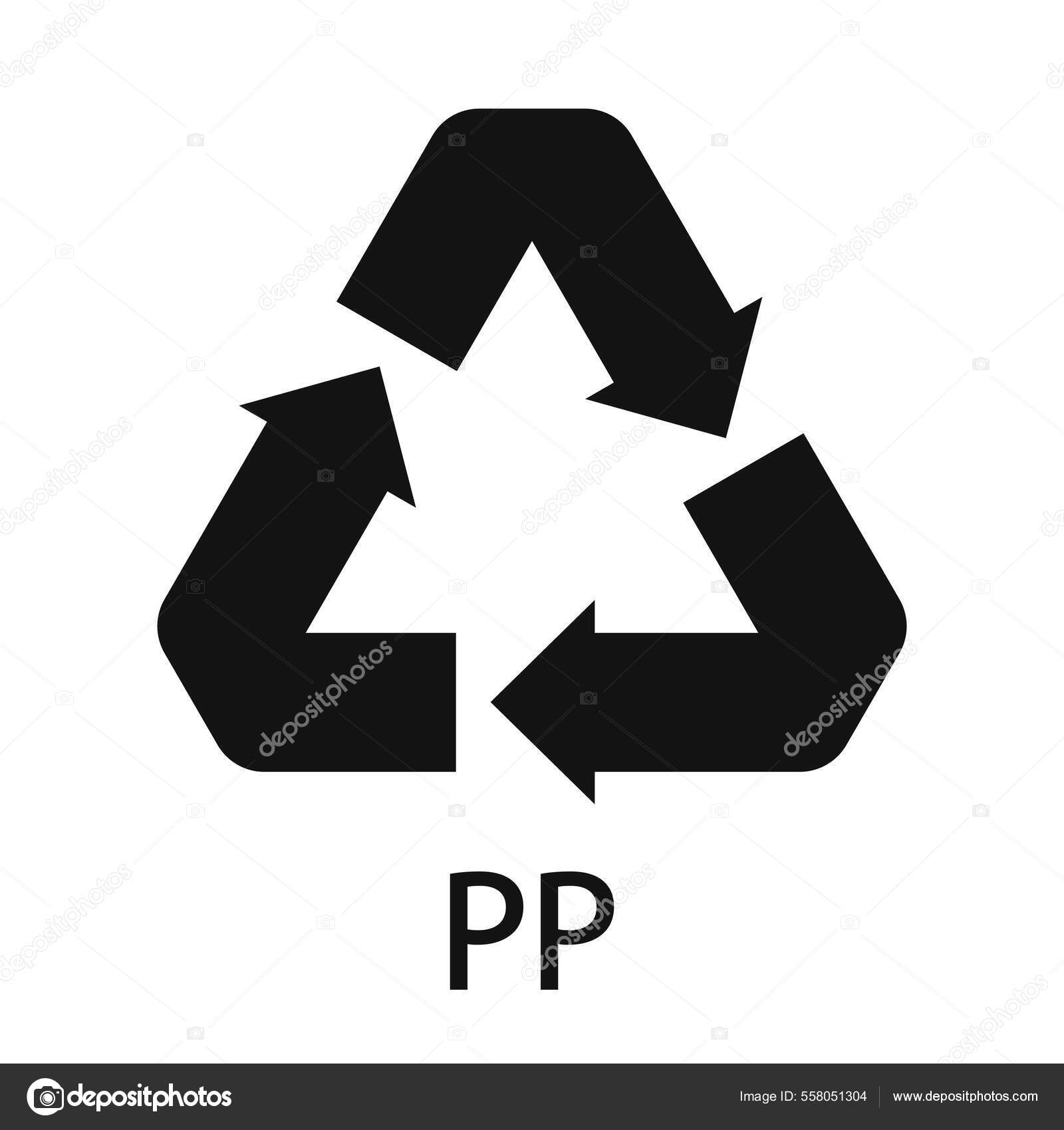 Symbol Recyklace Plastů Vektorová Ikona Stock Vektor od ...
