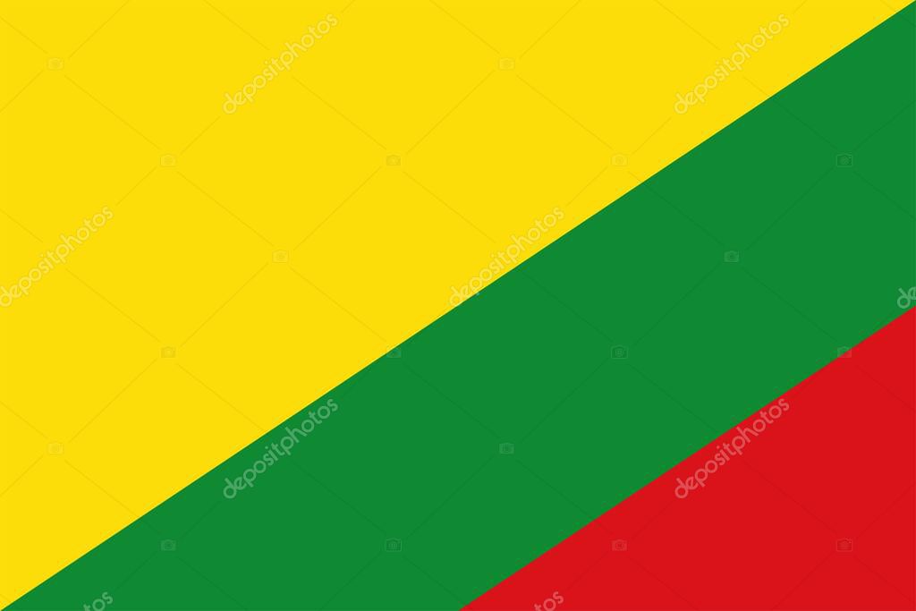 Departamento de Bandera de Pasco. Perú. Ilustración vectorial. 2024