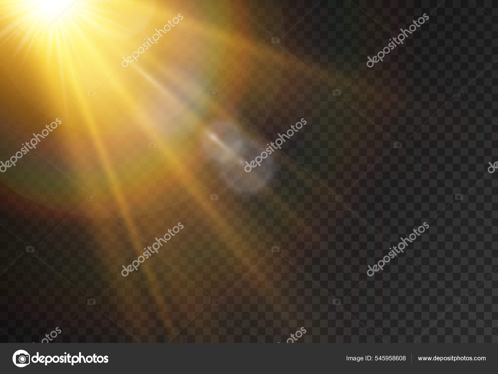 Sunlight with bright explosion, sun ray light. — Stock Photo ...