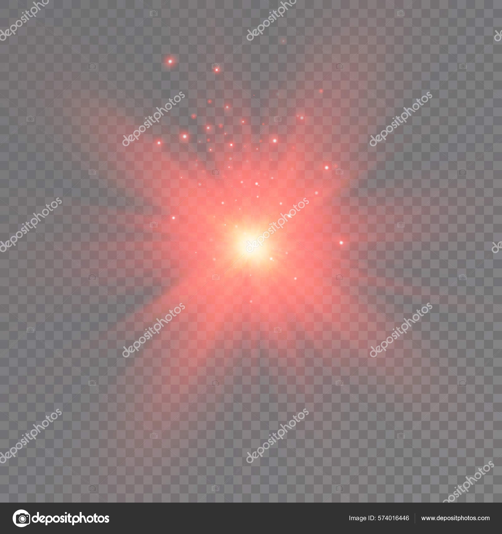 Star Burst Brilliance Glow Bright Star Red Glowing Light Burst Stock ...