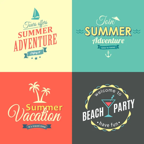 Beach labels set Stock Vector by ©La1n 48898533
