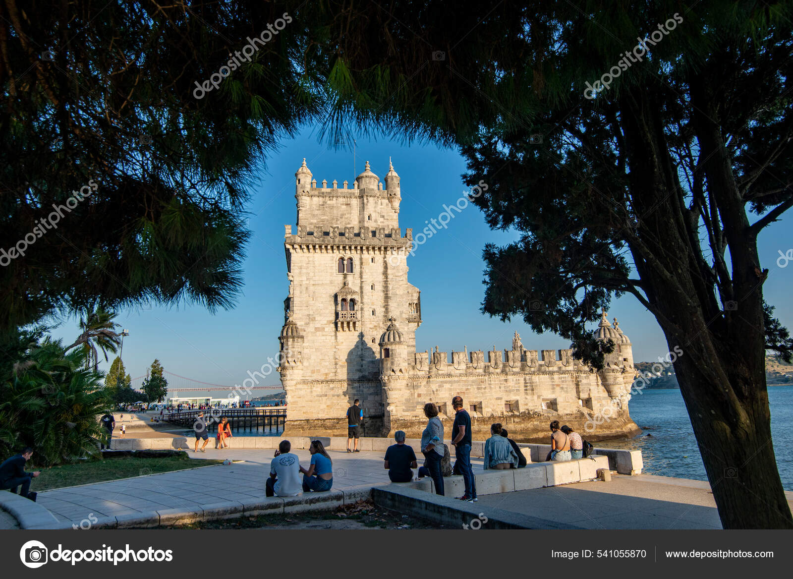 Torre Belem Belem Tower Rio Tejo Belem City Lisbon Portugal — Stock Editorial Photo © urf #541055870