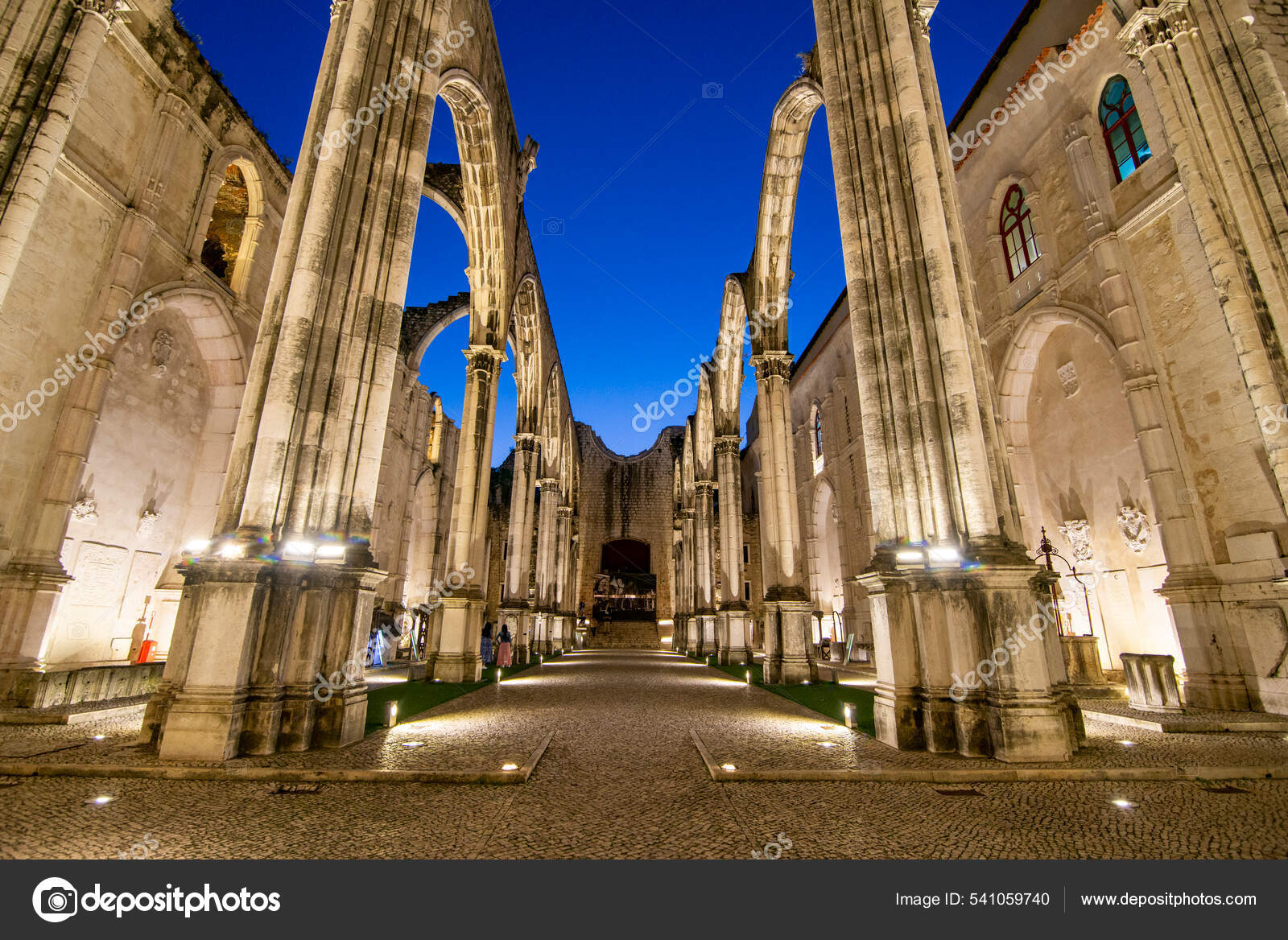 Ruins Convento Igreja Carmo Chiado City Lisbon Portugal Portugal Lisbon ...