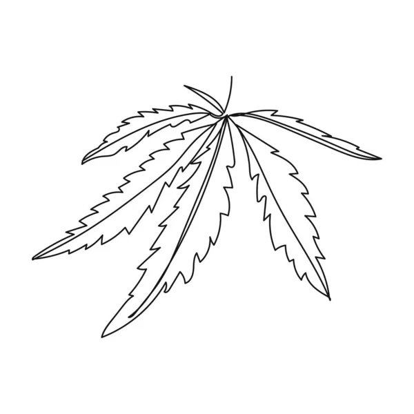 Pot Leaf Outline Drawing