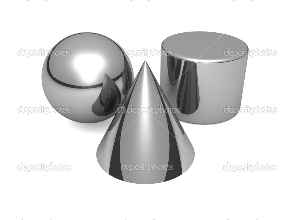 Composition of basic geometric shapes — Stock Photo © Best3d #51180455
