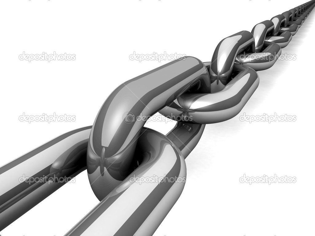 Abstract 3D illustration of a single chain link — Stock Photo © Best3d ...