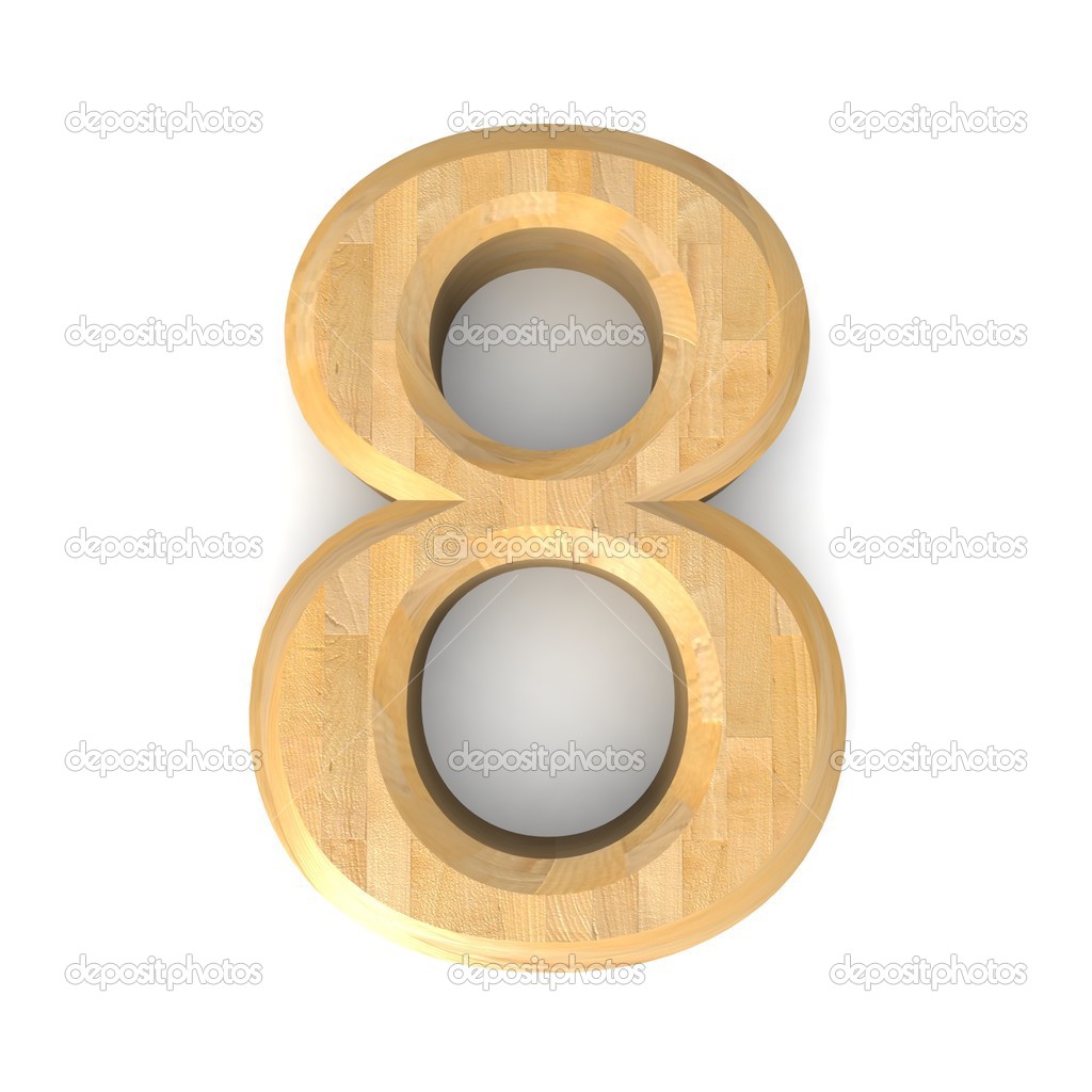 Wooden figure 8. Stock Photo by ©Best3d 51181997