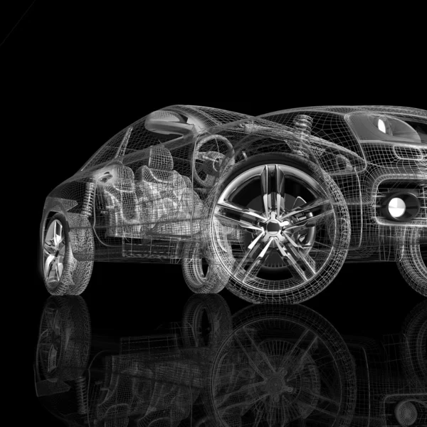 Car 3d model on a black background. Stock Photo by ©Best3d 51227797