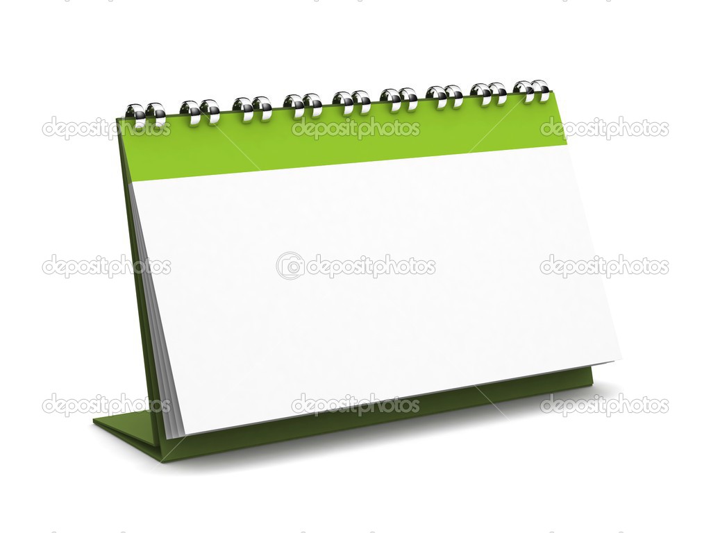 Desk Blank Calendar. 3D illustration — Stock Photo © Best3d #51232273
