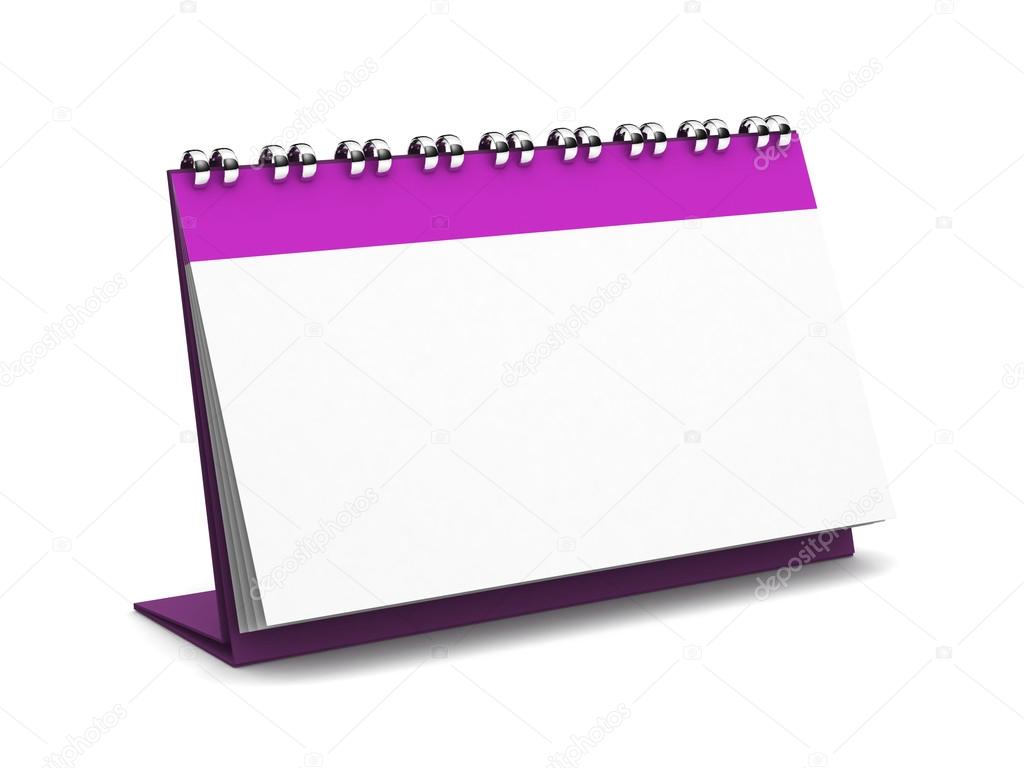 Desk Blank Calendar. 3D illustration Stock Photo by ©Best3d 51232309