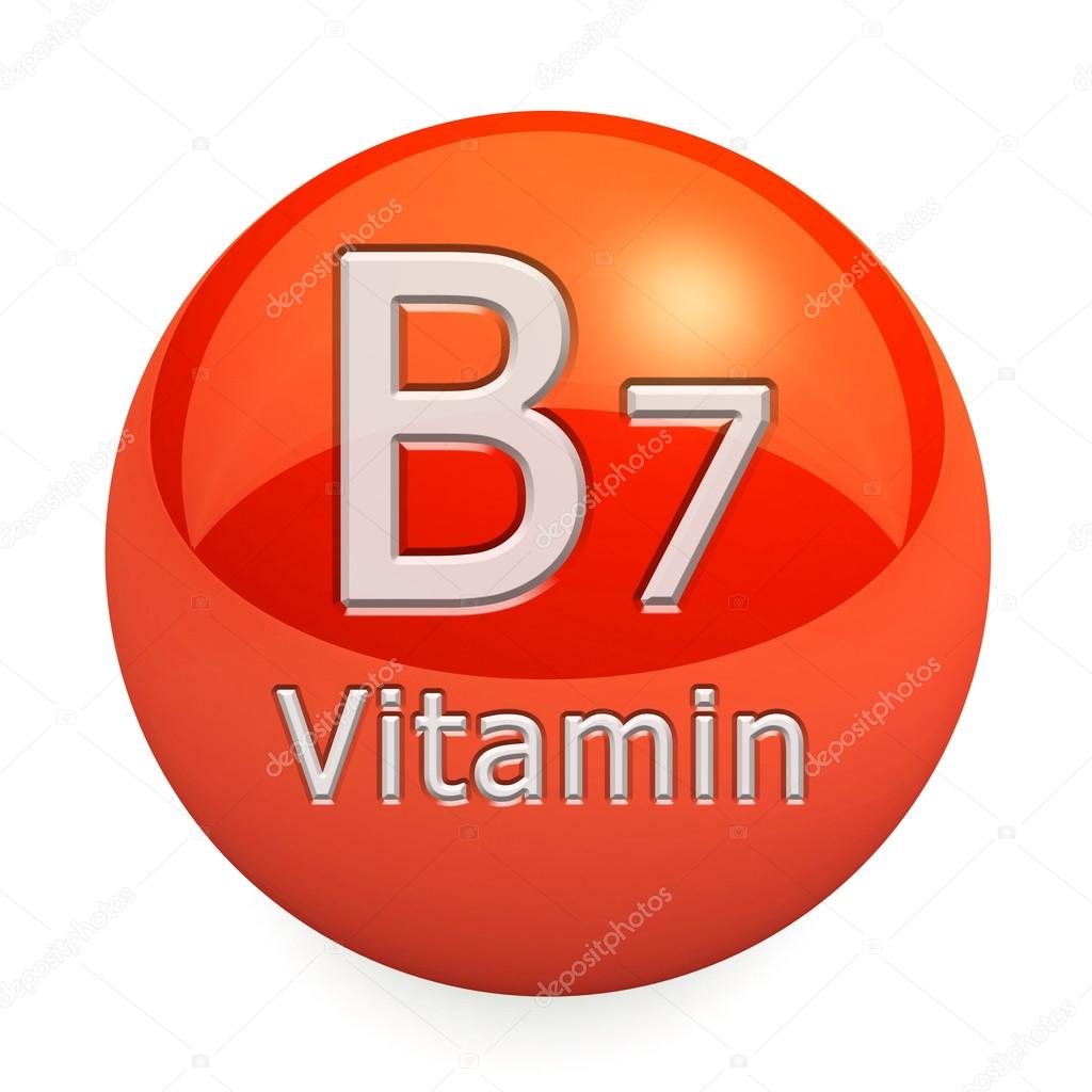 Vitamina B7 aislada: fotografía de stock © Best3d #51242965 | Depositphotos