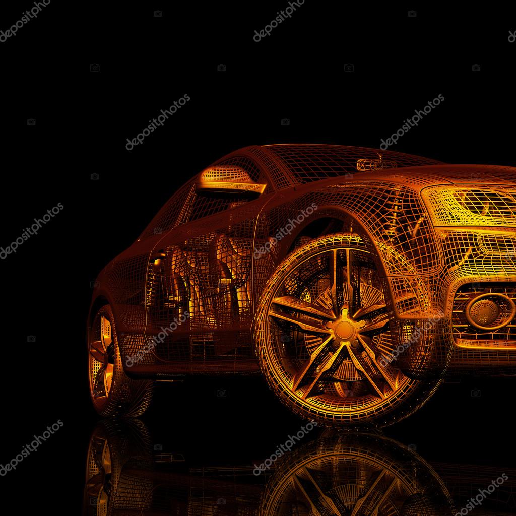 3d car model on a black background Stock Photo by ©Best3d 51276845