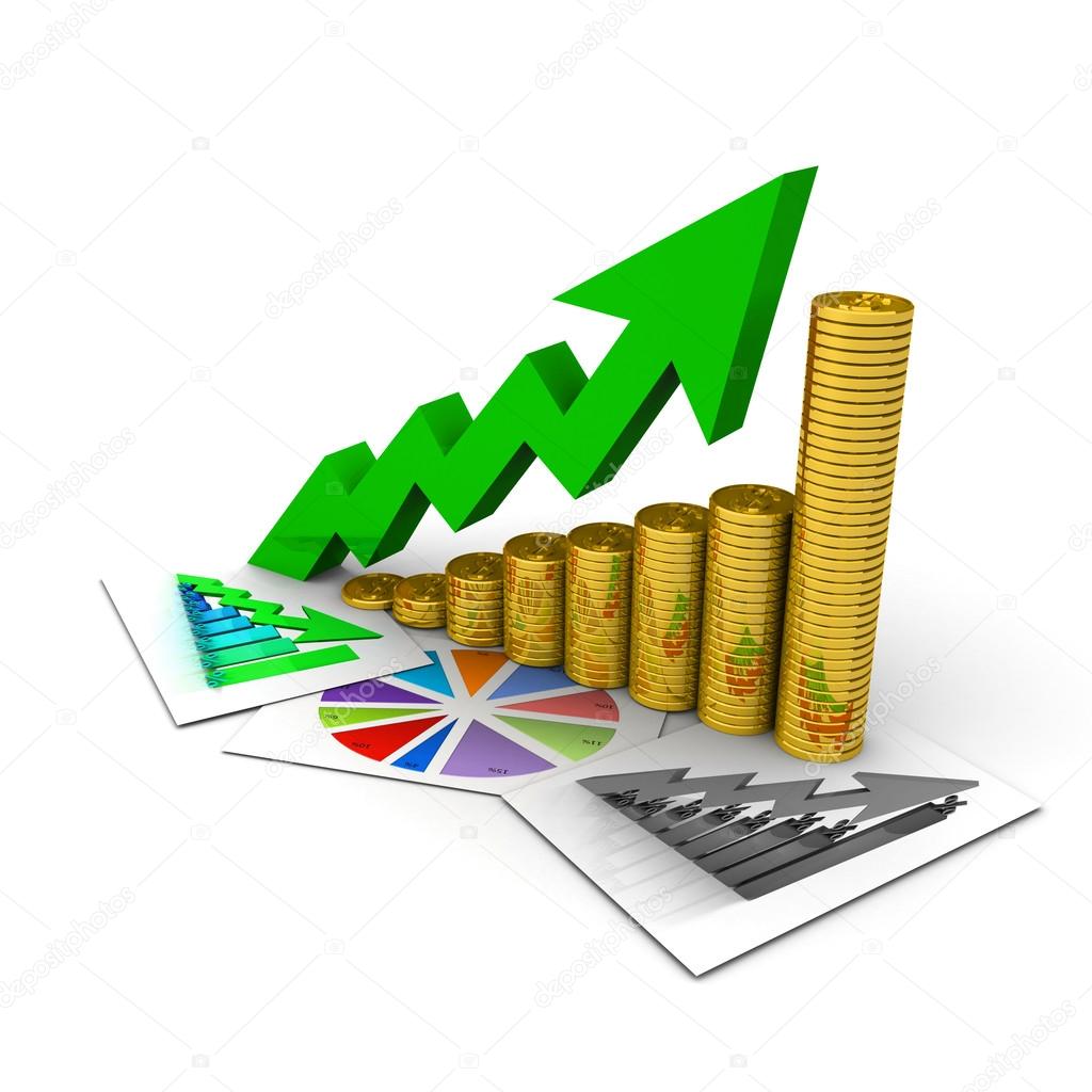 Color graph going up — Stock Photo © Best3d #51279909