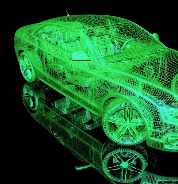 3d car model on a black background. — Stock Photo © Best3d #51183985