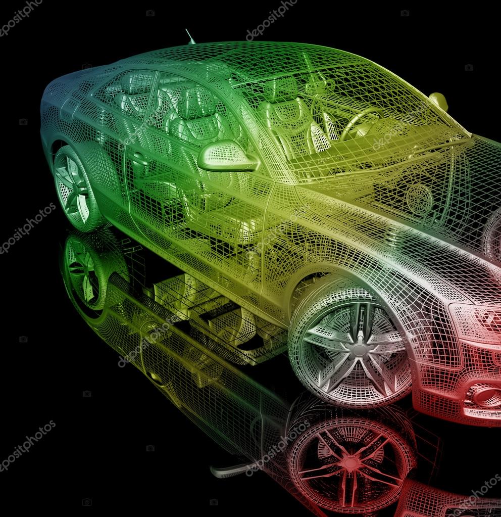 3d car model on a black background Stock Photo by ©Best3d 51280339